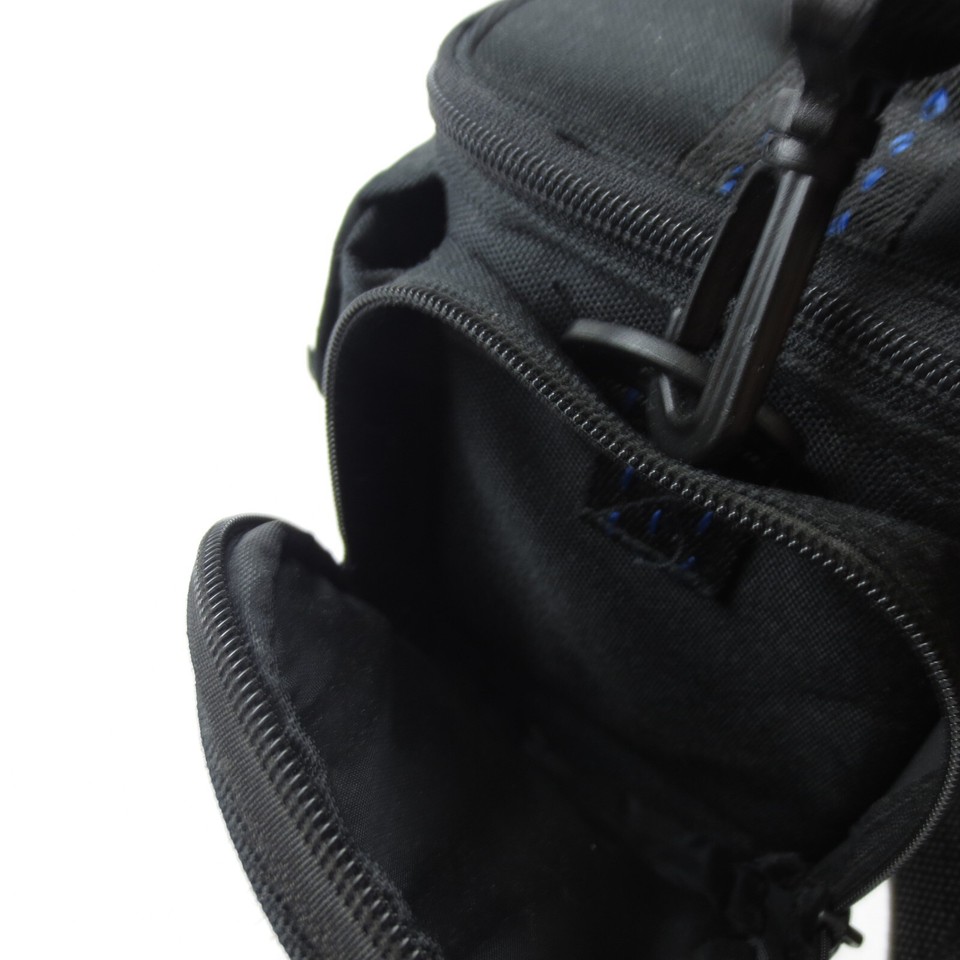 Samsonite Padded Camera Bag Nylon 6 Pocket / Shoulder Strap Black w Blue Clean | eBay