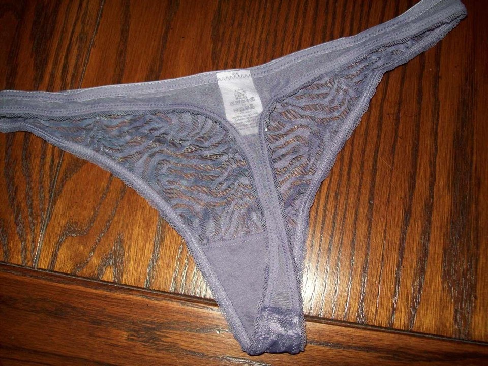 NWT CALVIN KLEIN SHIMMY SHEER THONG PANTIES D1619 CM5 GREY ANIMAL L | eBay