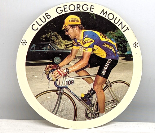 Vintage George Mount Club Benotto bike racing decal/sticker NOS | eBay