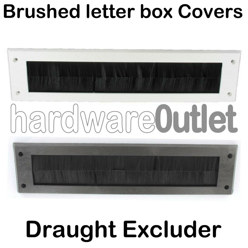 BRUSHED Letter Box COVER 330mm - White or Brown Draught Excluder | eBay UK