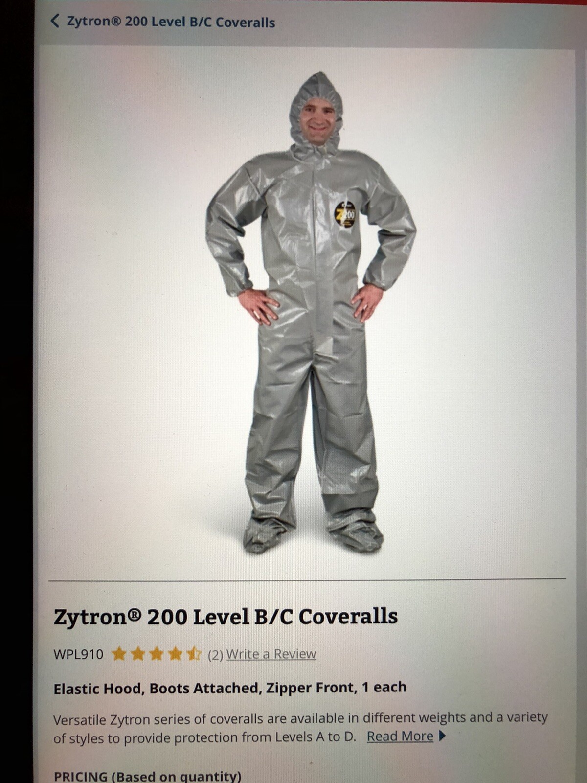 kappler zytron 200 2X/3X Level B/C | eBay