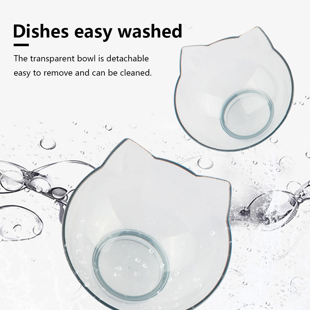 Cat Dog Food Pot Bowl Single Bowl Drinking Water Container Cat Ears ...