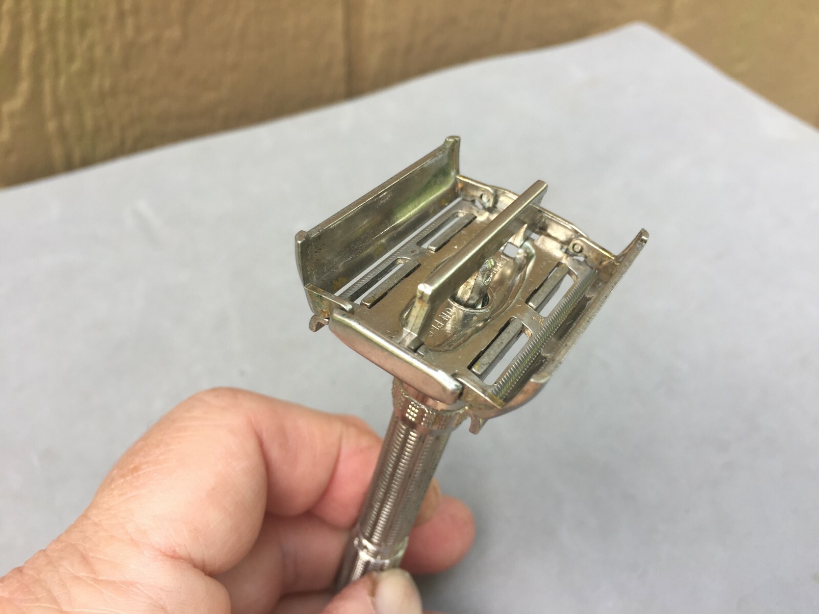 Gillette Safety Shaving Razor H3 Date Code Vintage Adjustable 1-9 ...