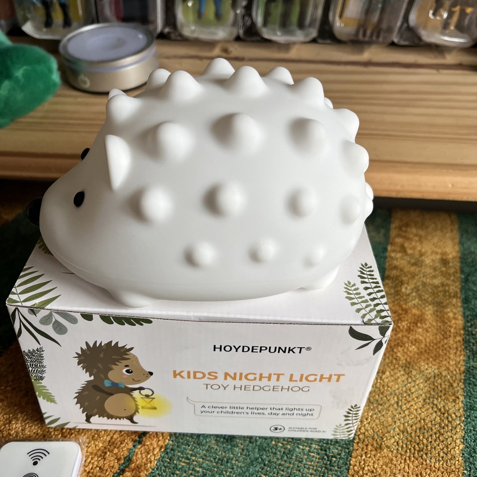 Hoydepunkt Kids Hedgehog Multicolour Night Light for Nursery/with ...