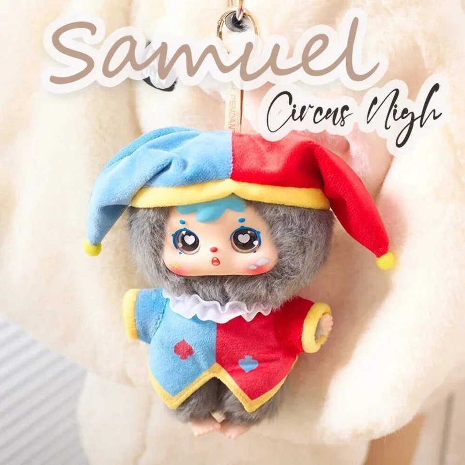 Samuel Circus Night Series Vinyl Plush Keychain Doll Clown Jester Blind ...