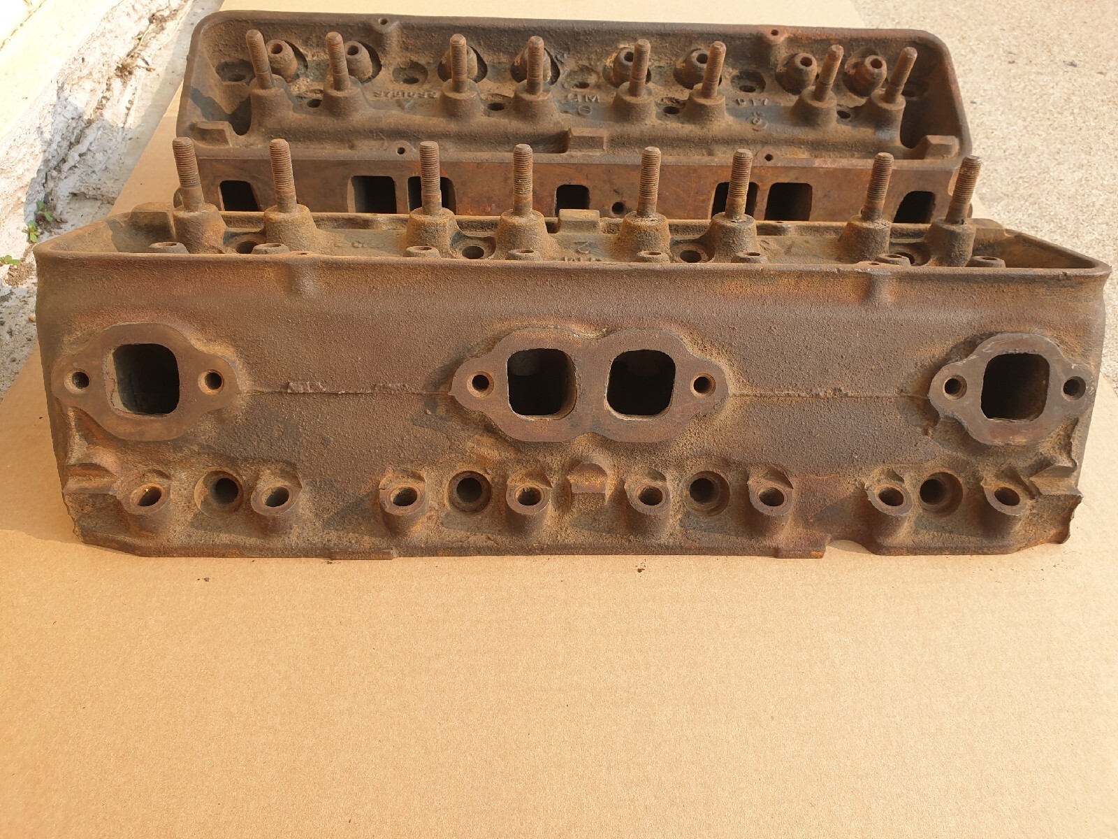 Vintage Original 1957 Chevrolet Corvette 283 SB Fuelie Heads #3731539 ...