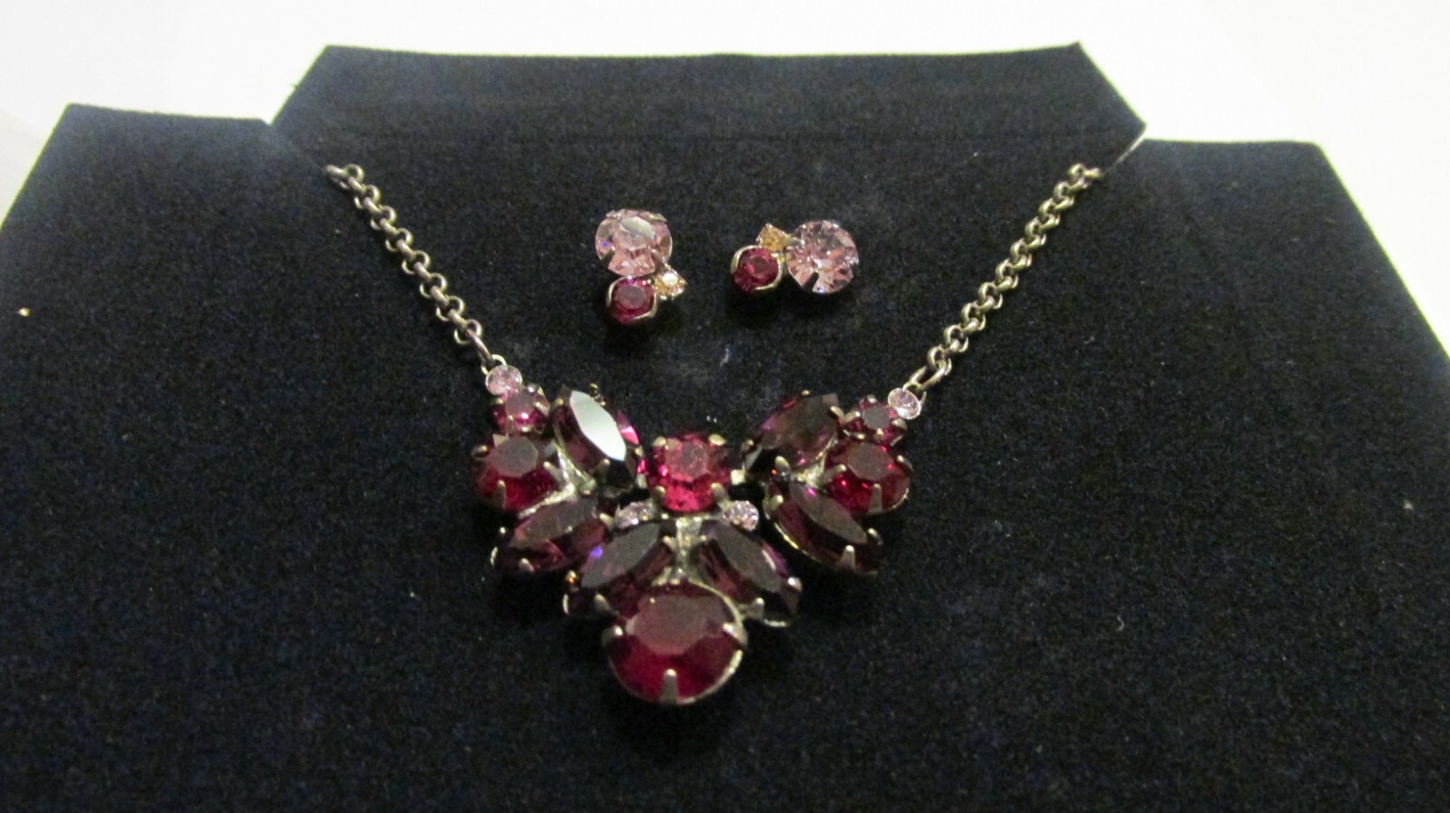 Sorrelli Pink Ruby Necklace GCT59ASPR antique silver tone | eBay
