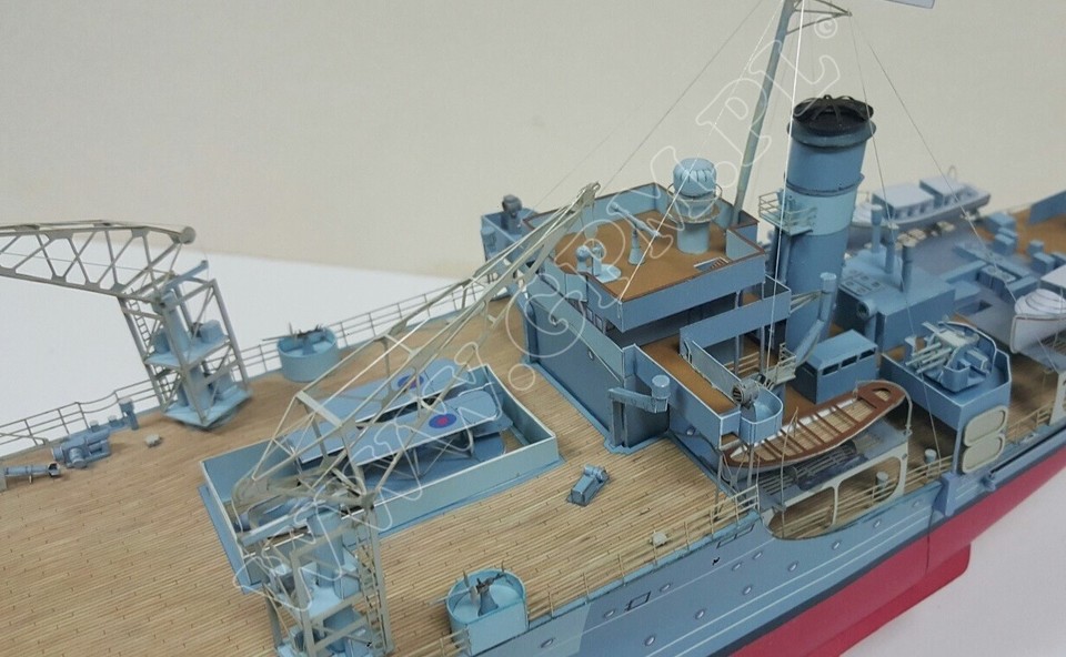 HMS / HMAS Albatross – British Seaplane Tender 1/200 Scale Paper/Card ...