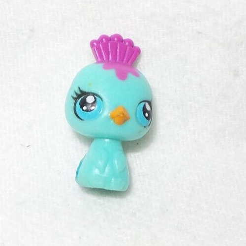 LITTLEST PETSHOP PET SHOP LPS #3026 HASBRO BÉBÉ PAON BABY PEACOCK BLEU ...
