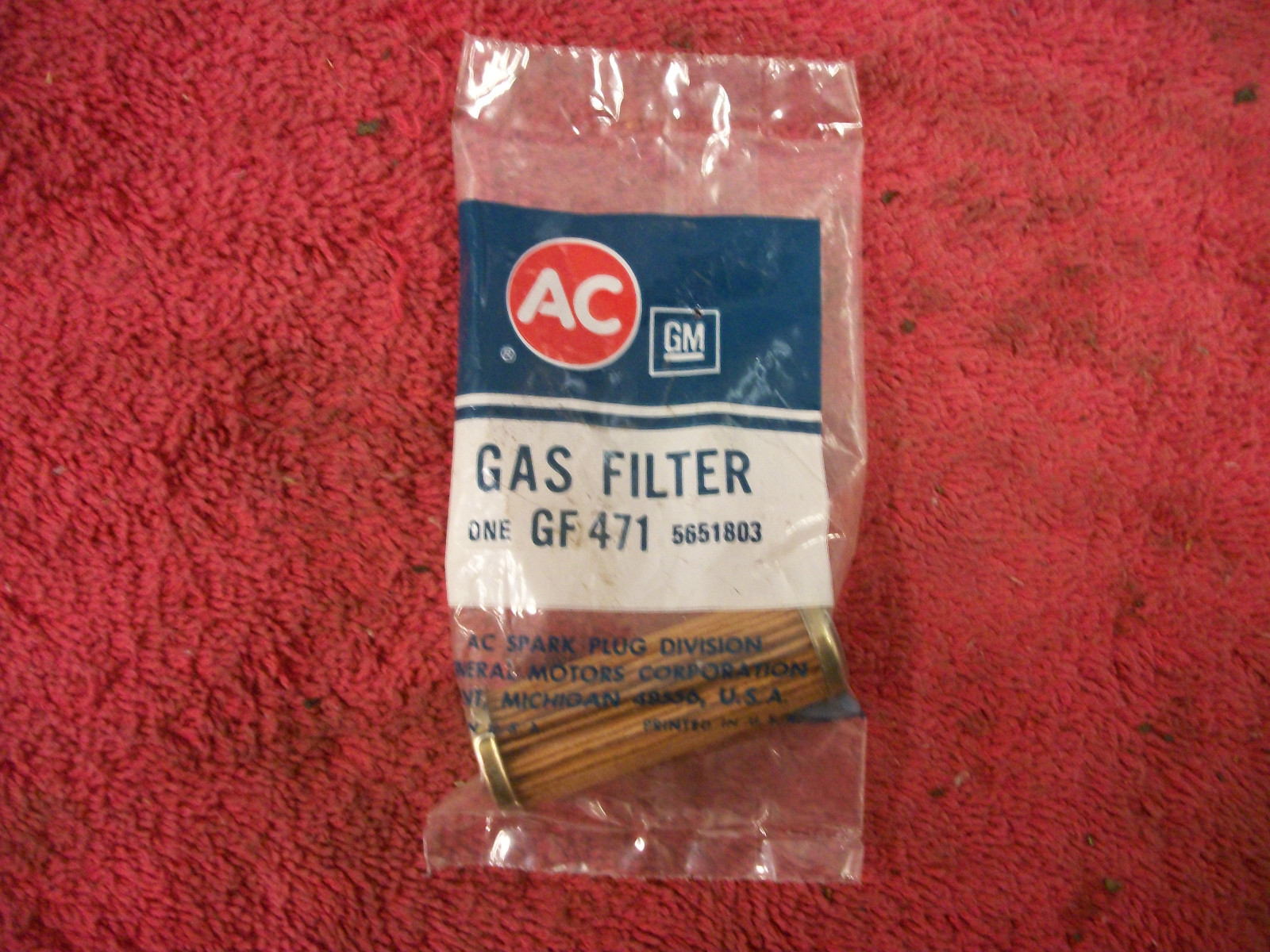 1976-81 Corvettte GF471 Fuel Filterr, NEW | eBay