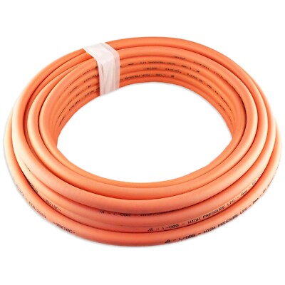 ORANGE GAS CONNECTING HOSE 12 METRE ROLL OF 8mm BORE CONNECTING PIPE ...