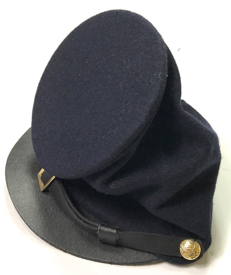 CIVIL WAR US UNION BLUE WOOL ENLISTED KEPI FORAGE CAP HAT-XLARGE | eBay