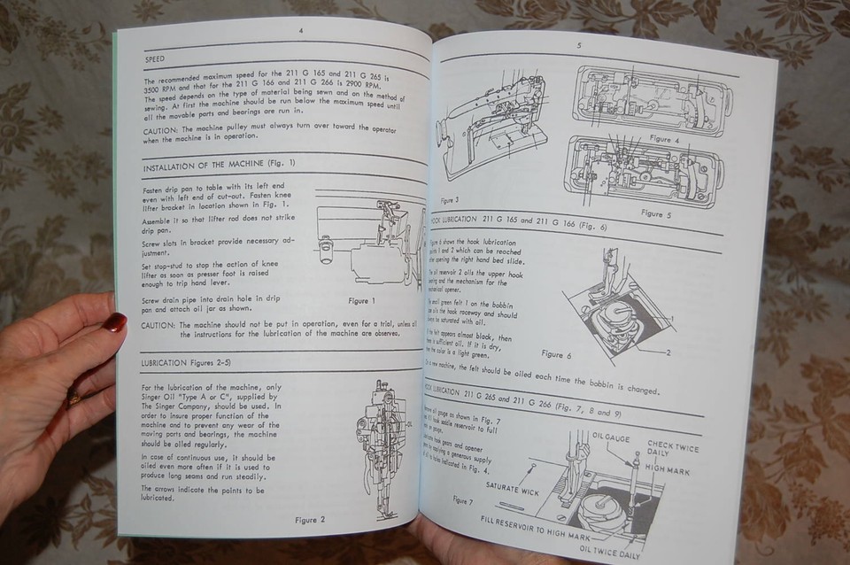 Singer Sewing Machine 211G Service Manual & Applicable: 111G 111W 211U ...