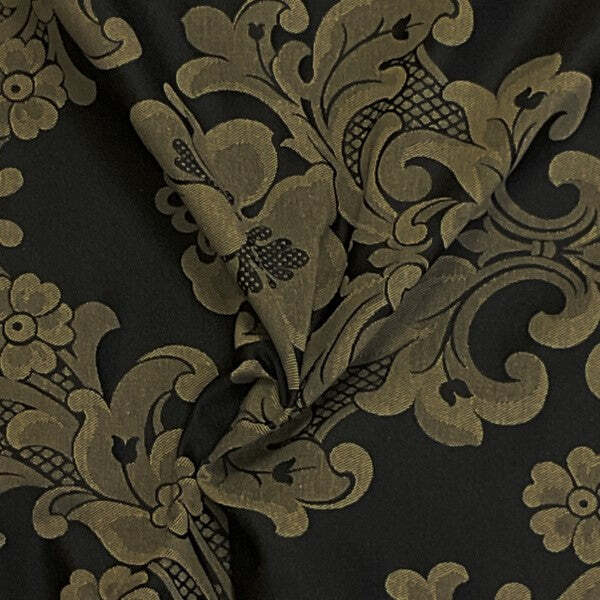 Burch Fabrics David Black Damask Upholstery Fabric | eBay
