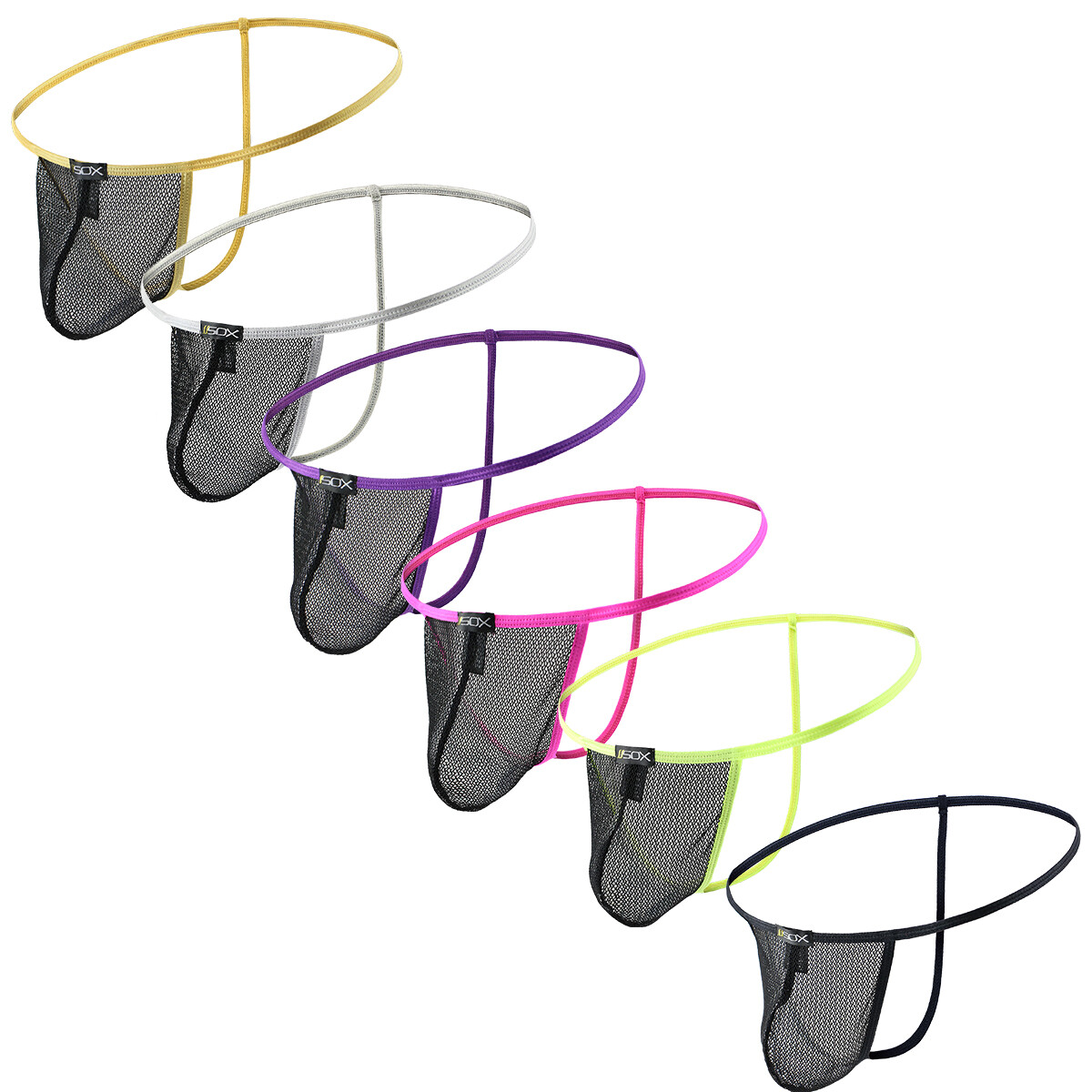 3/6Pack Mens Micro Thong Sheer Pouch Underwear Bikini T-Back G-string ...