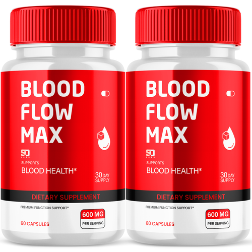 Blood Flow Max Supports Blood Health and Function Pills 120 Capsules (2 ...