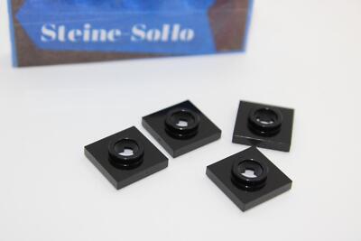 Lego (c) 4x Drehteller - 2x2 - schwarz - 27448 - turntable 2 x 2 black ...