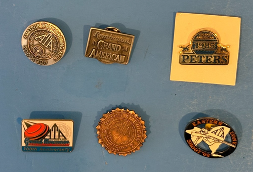 6 ATA Shooting Pins Trap And Skeet Hat and Vest All different | eBay