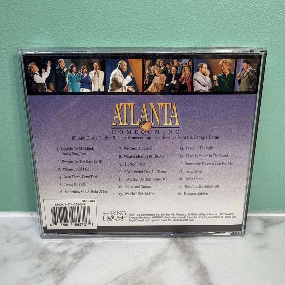 Atlanta Homecoming by Bill & Gloria Gaither (CD, 1998) 617884082727| eBay