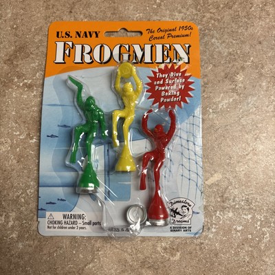 2002 US Navy Frogmen Cereal Divers Baking Powder Water Toys 1955 ...
