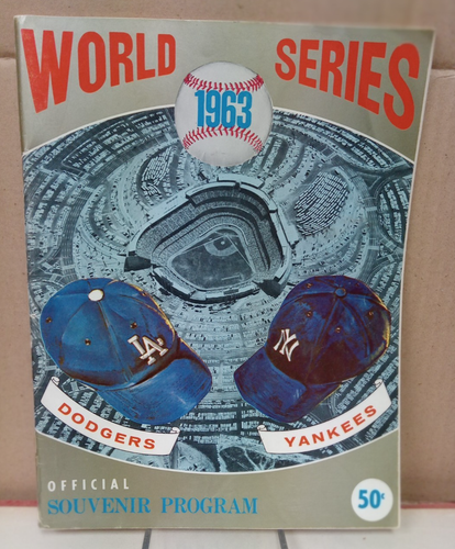 1963 World Series Program Los Angeles Dodgers vs. New York Yankees ...