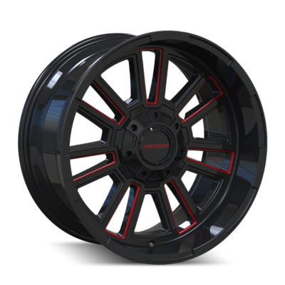 Mayhem Apollo Wheel 8115 Gloss Black Milled 20X10 5-127 -19mm 87.1mm | eBay