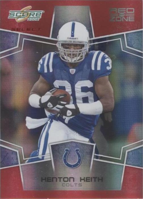 2008 Score Select - Kenton Keith #133 Red Zone /30 for sale online | eBay