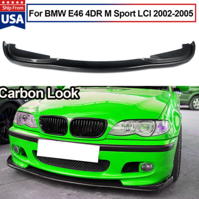 Fit BMW E46 4Dr 3 Series M Sport M3 02-05 Front Splitter Lip H Style ...