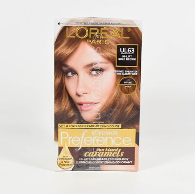 Loreal Superior Preference Color #UL63 HI-LIFT GOLD BROWN - improved ...