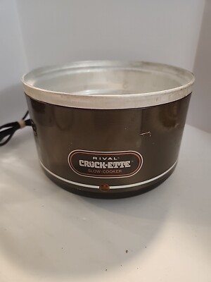 Rival Crock-ette 7" Slow Cooker Model 3200/1 Used Base Only | eBay