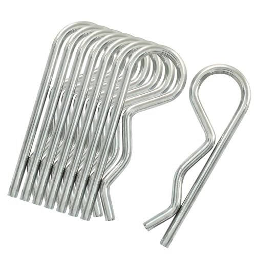 8Pcs M4x75 mm R Clips Stainless Steel Hitch Pins Clip Retaining Cotter ...