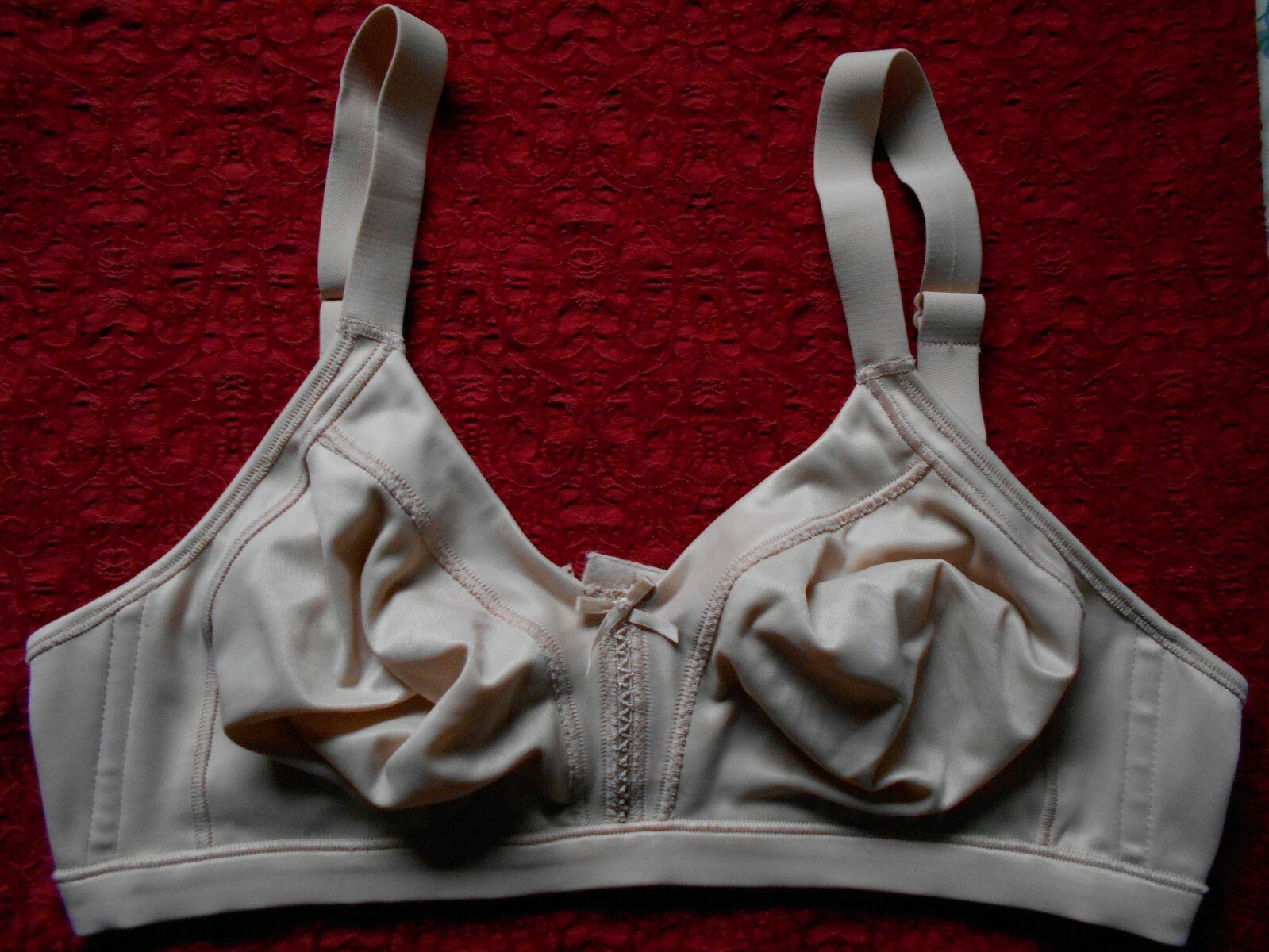 NWOT Bali 38C Support Soft Touch Wirefree Bra 0044 Taupe-RN 15763-Nylon ...