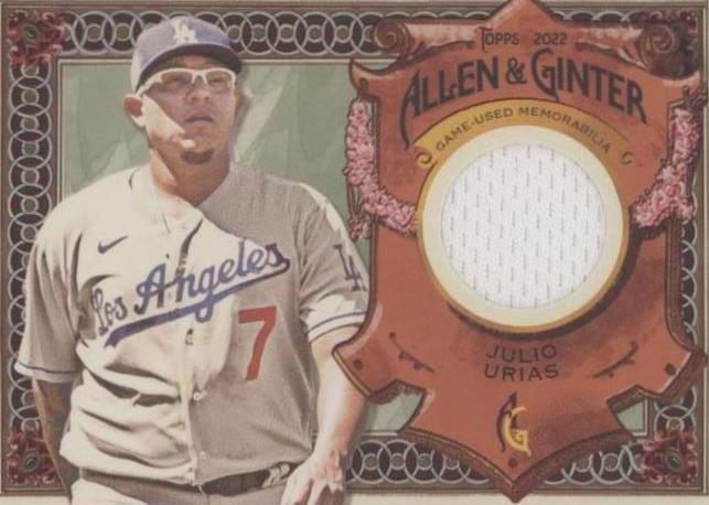 2022 Topps Allen & Ginter - Relics a Julio Urias #AGRA-JU (MEM) for ...