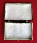 FINE ANTIQUE HANDMADE NAVJAO INDIAN AMERICAN EMBOSSED SILVER SNUFF BOX ...