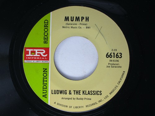 Ludwig & the Klassics Mumph / I Forgot 45 Imperial 1966 Promo | eBay