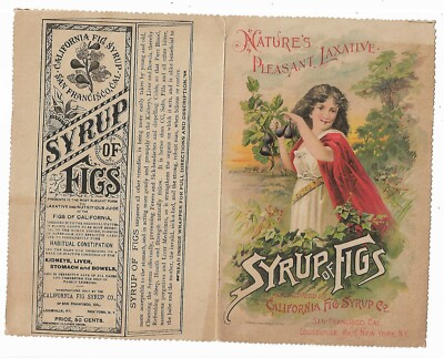 Old Quack Medicine Trade Card Syrup Of Figs California Fig Syrup San ...