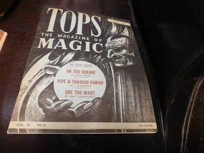 The Tops Magazine Of Magic For Magicians 1950 April | eBay