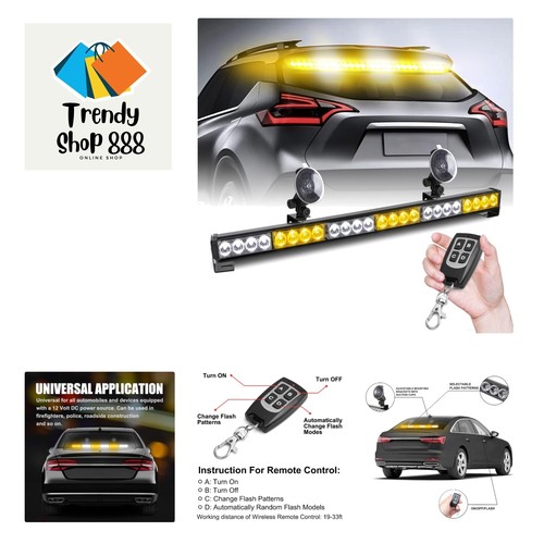 Emergency Strobe Lights Bar Directional Traffic Advisor Warning Strobe ...