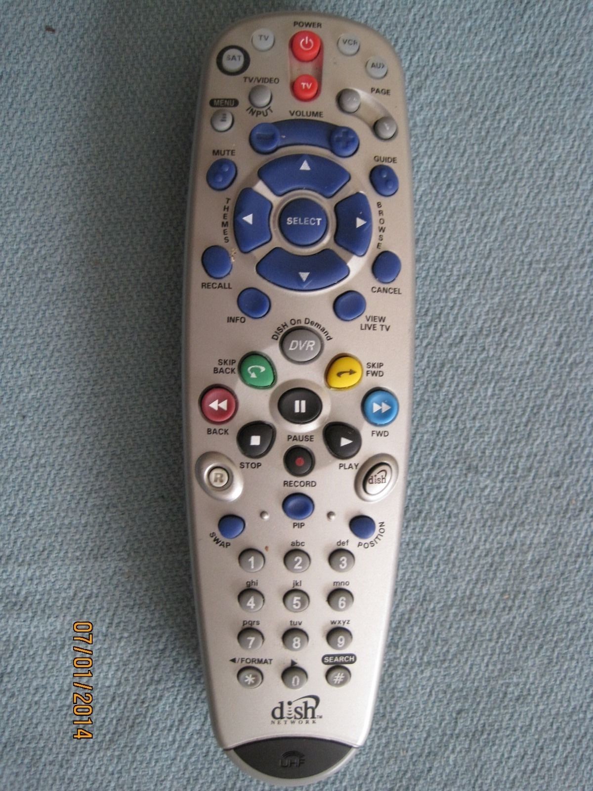 DISH NETWORK BELL ExpressVU 6.3 Remote Control TV2 UHF PRO 622 6131 ...