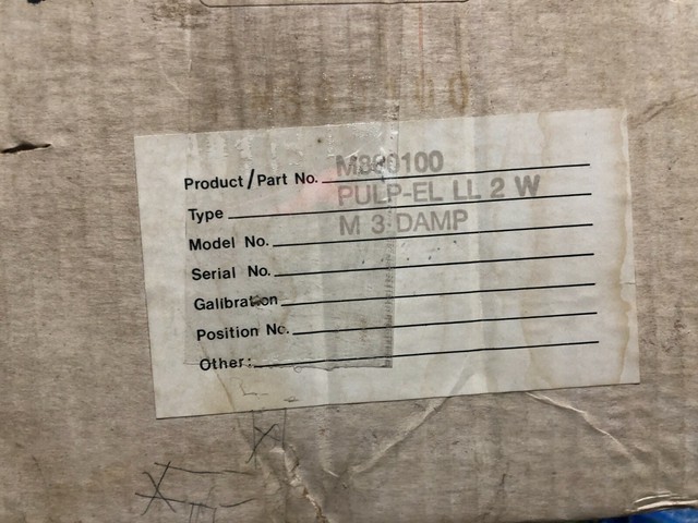 Valmet Consistency Transmitter Pulp-el LL 2w for sale online | eBay