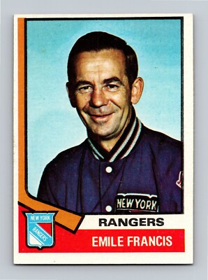 Emile Francis 1974 Topps #9 Rangers HOF | eBay