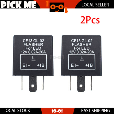 2 x 3Pin 12V CF13 GL-02 LED Electronic Flash Relay For Triumph Daytona ...