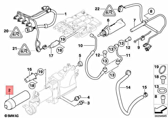 BMW OEM M5 M6 SMG Hydraulic Accumulator 23017838933 for sale online | eBay