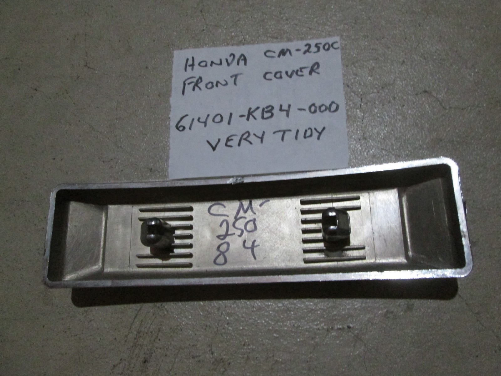 Honda CM-250 Custom front cover emblem, 61401-KB4-000 | eBay