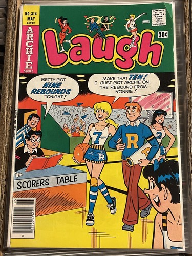 LAUGH #314 ARCHIE BETTY & VERONICA CHEERLEADER BASKETBALL DAN DECARLO ...