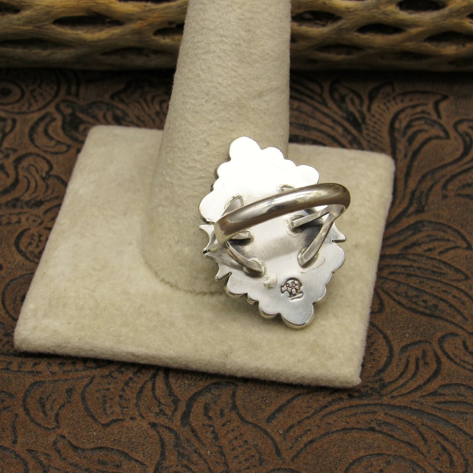 Sterling Silver and Turquoise Southwest Ring Size 7+ | eBay