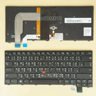 NEW for Lenovo Thinkpad T460P Keyboard Backlit Thailand THAI & US | eBay