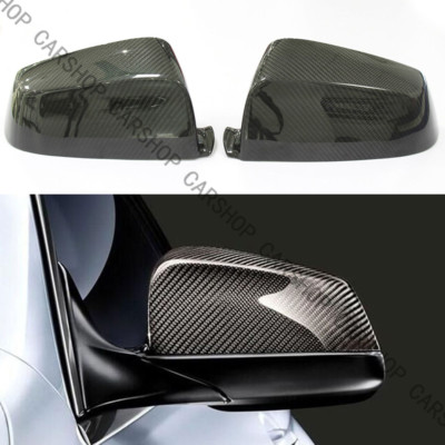 Real Carbon Fiber Side Mirror Cover Caps For BMW E60 F10 F12 F13 F01 ...
