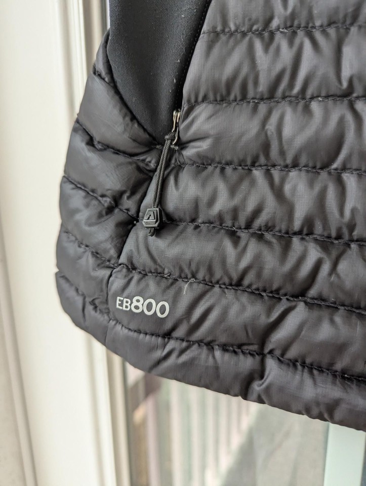 Eddie Bauer First Ascent EB800 Wms S Black Pertex Quantum Quilt Goose ...