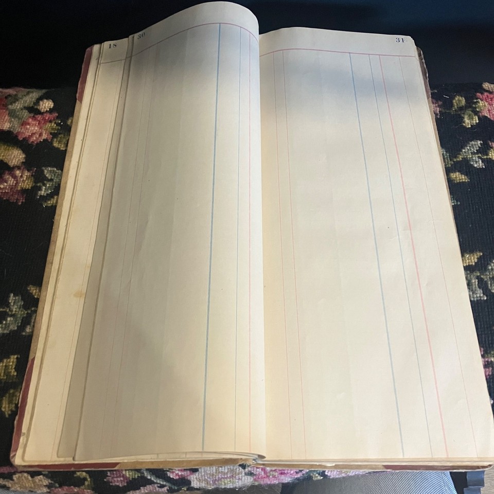 Antique Day Book Accounting Ledger Oct. 31, 1900 | eBay